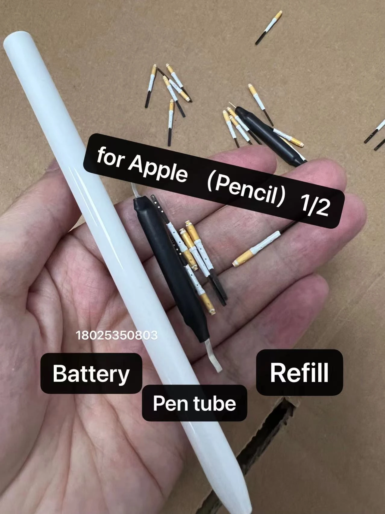 For Apple Pencil Barrel 1 Apple Pencil Battery Charger 2 Pencil ...