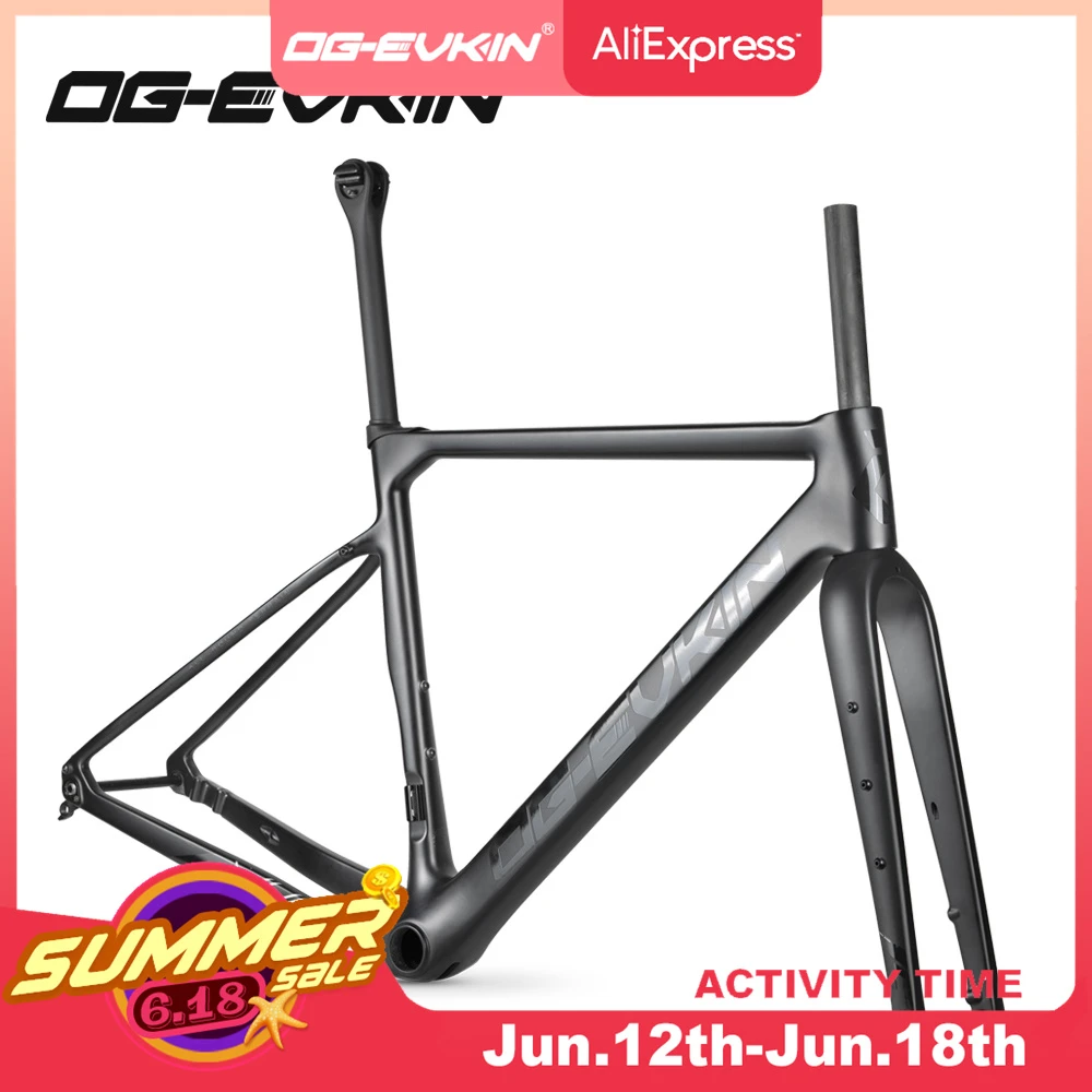 Og-evkin Cf-027 Carbon Gravel Bike Frame Fully Hidden Cable Eps Frame ...