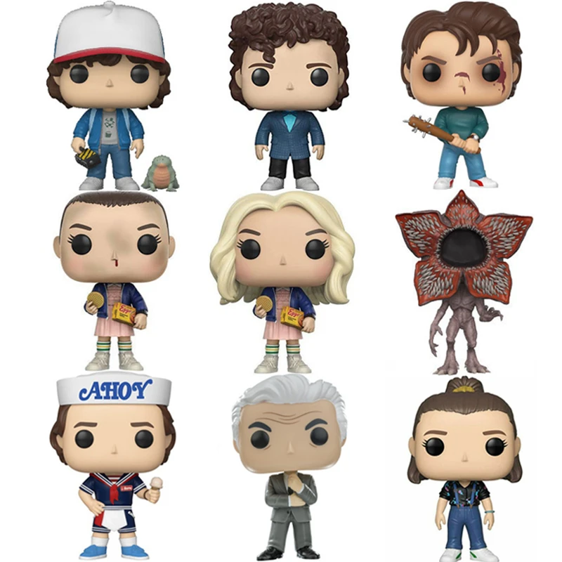 10cm Stranger Things Eleven Demogorgon Figure Cartoon Q Version Nancy ...