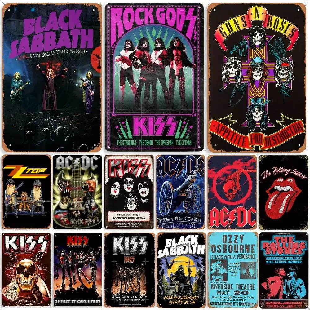 Classics-Rock-Band-Kiss-Revenge-Vintage-Art-Metal-Poster-Tin-Sign-Retro ...