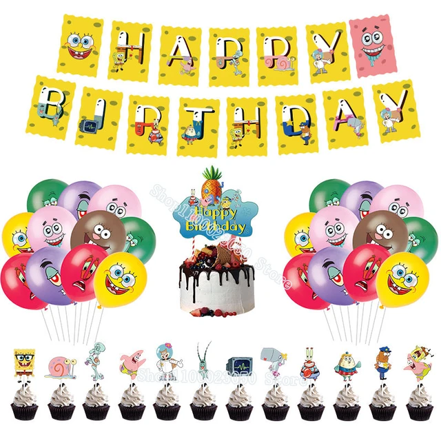 Spongebob Birthday Banner