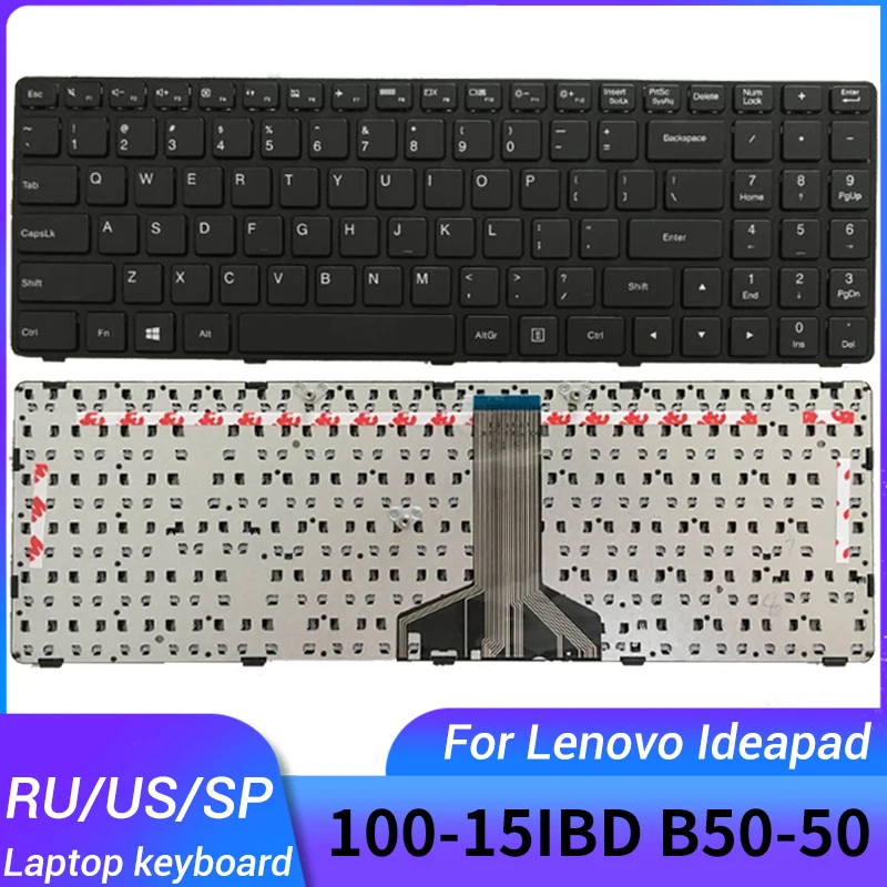 NEW-Russian-US-Spanish-laptop-keyboard-For-Lenovo-Ideapad-100-15IBD-B50 ...