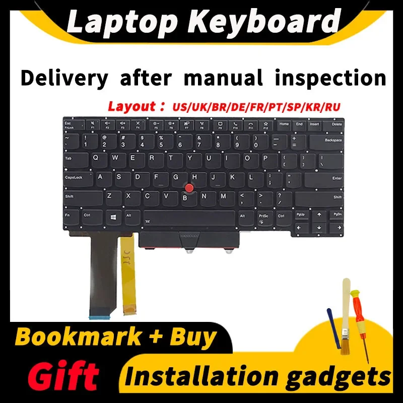 For-Lenovo-Keyboard-ThinkPad-with-backlit-keyboard-E14-R14-Gen1-S3-Gen2 ...