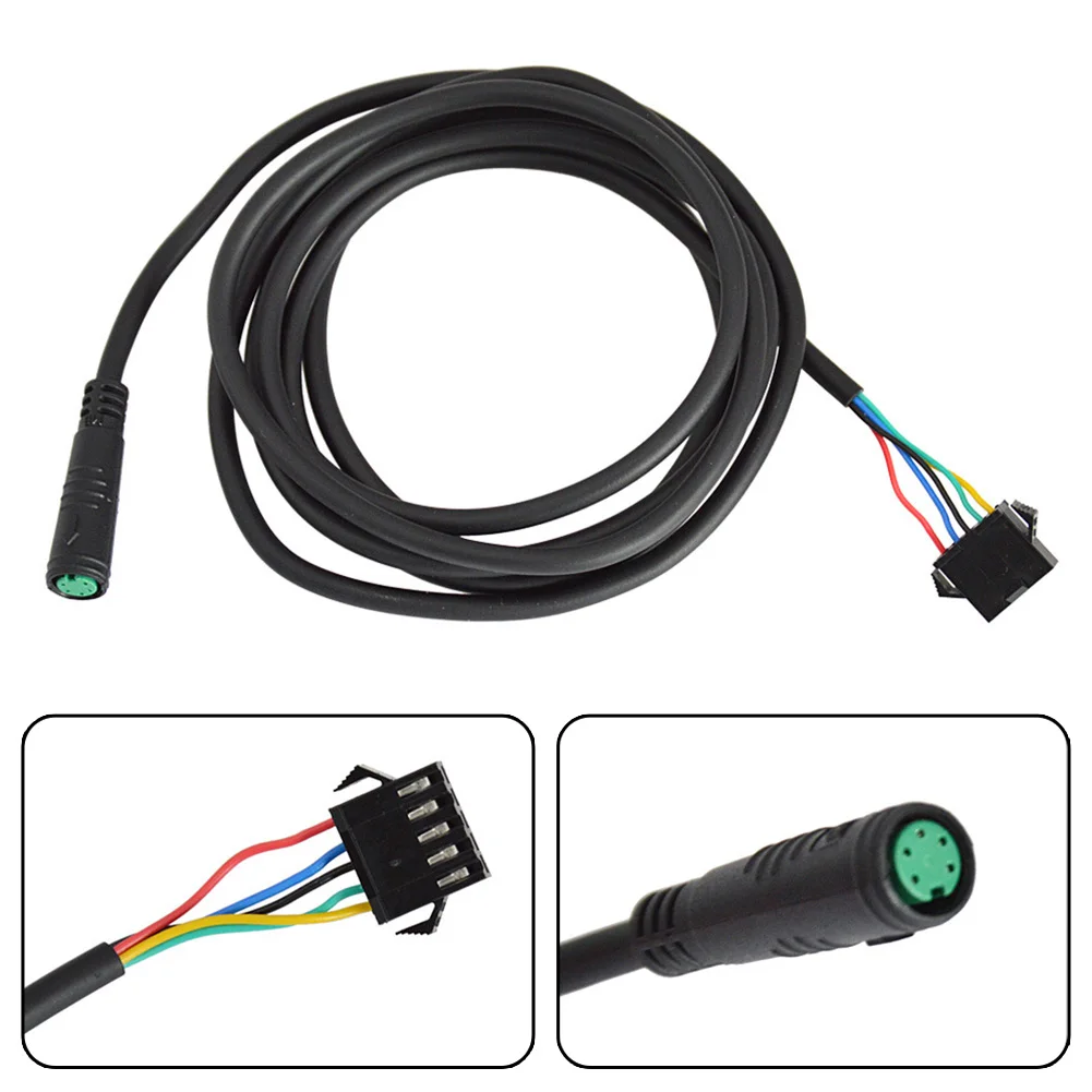 Electric Bicycle Instrument Extension Cable Adapter 5pin 1.7m E bike ...