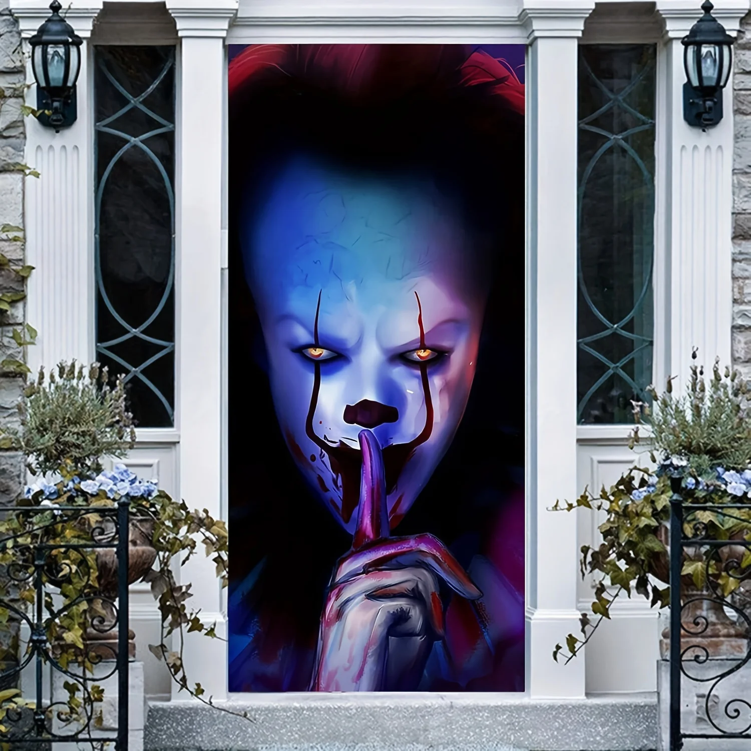 Halloween-Banner-Decoration-Trick-or-Treat-Horror-Creepy-Terror-Theme ...