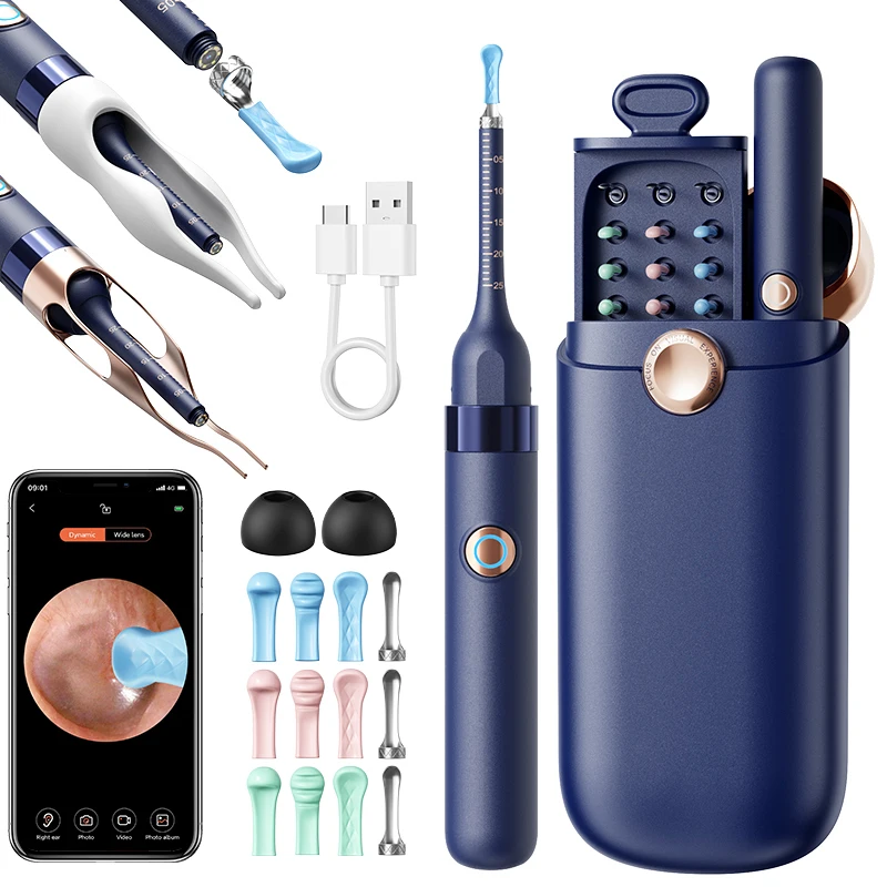 Upgraded Smart Visual Ear Wax Cleaner With Camera 800W HD Endoscope ...