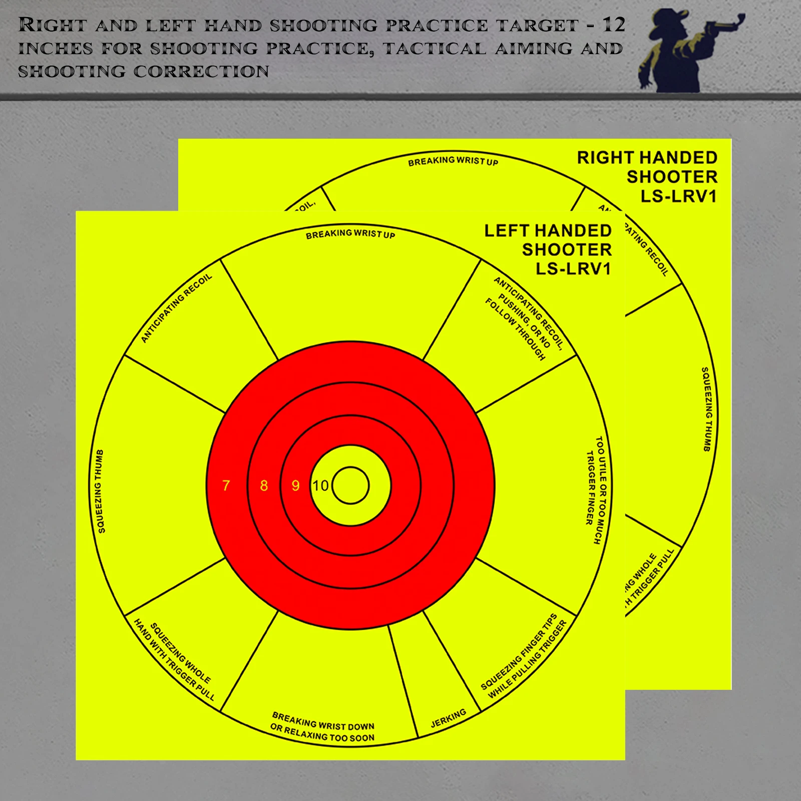 5Pcs 12inch Ring Left and Right Hand Shooting Habits Accuracy Practice ...