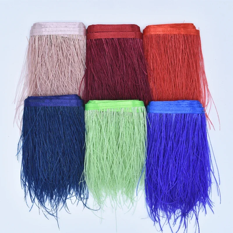 Natural-Peacock-Feathers-Silk-Flue-Trim-Fringe-Ribbon-Feather-Trim-Hair ...