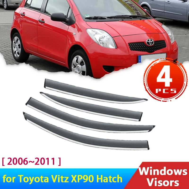 Deflectors-for-Toyota-Vitz-XP90-90-Hatch-Yaris-Daihatsu-Charade-2006 ...