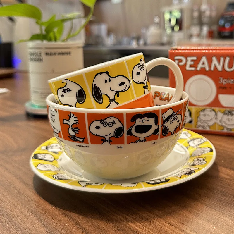 3Pcs Kawaii Cartoon Tableware Set - Tunree