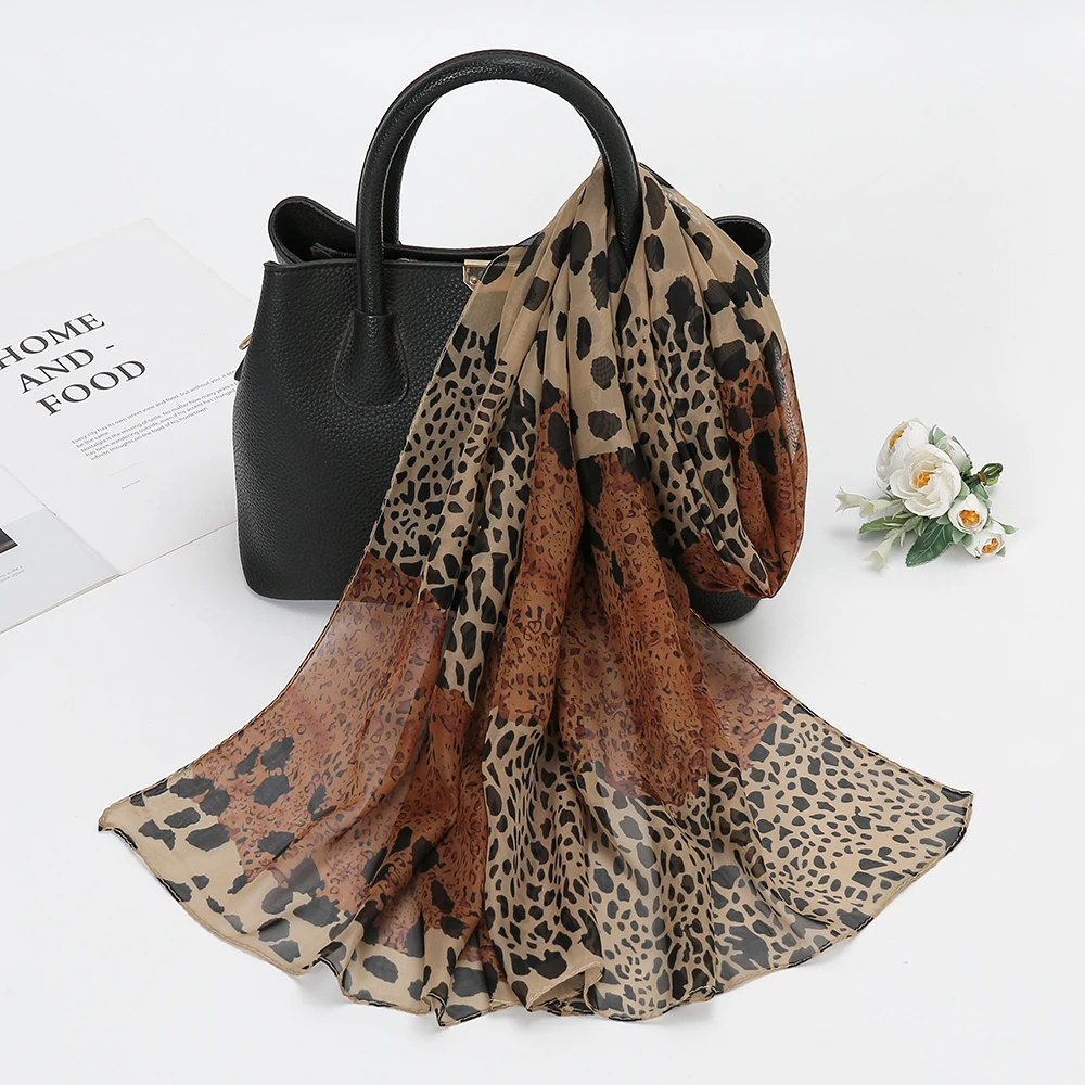 Summer-Thin-Chiffon-Scarf-Leopard-Printed-Hijab-Shawls-For-Women-Muslim ...