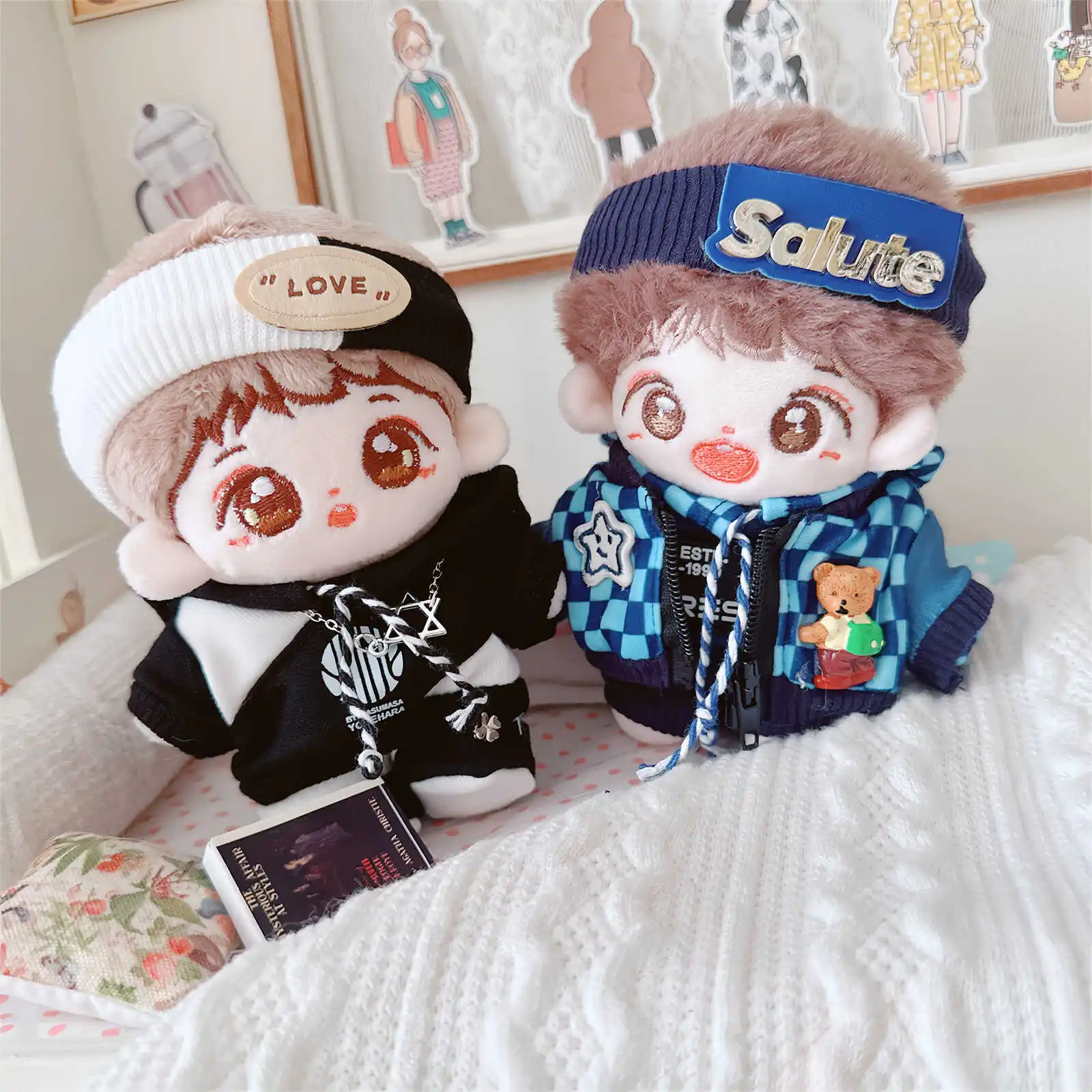 10cm Kawaii Mini Idol Doll Cute Stuffed Cotton Doll Cool Boy Suit for ...