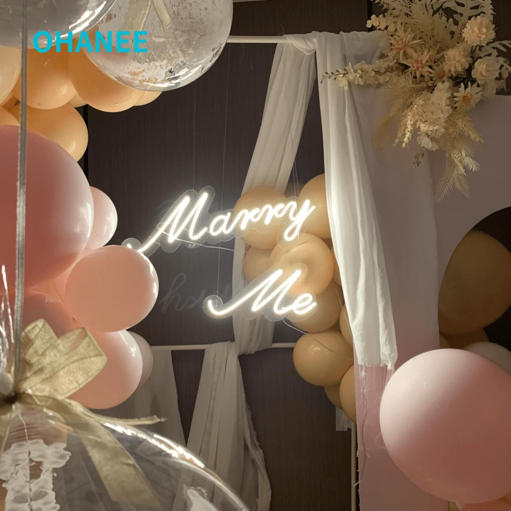 Marry me Led Neon Sign Lights for Game Room Decor Party Bedroom ...