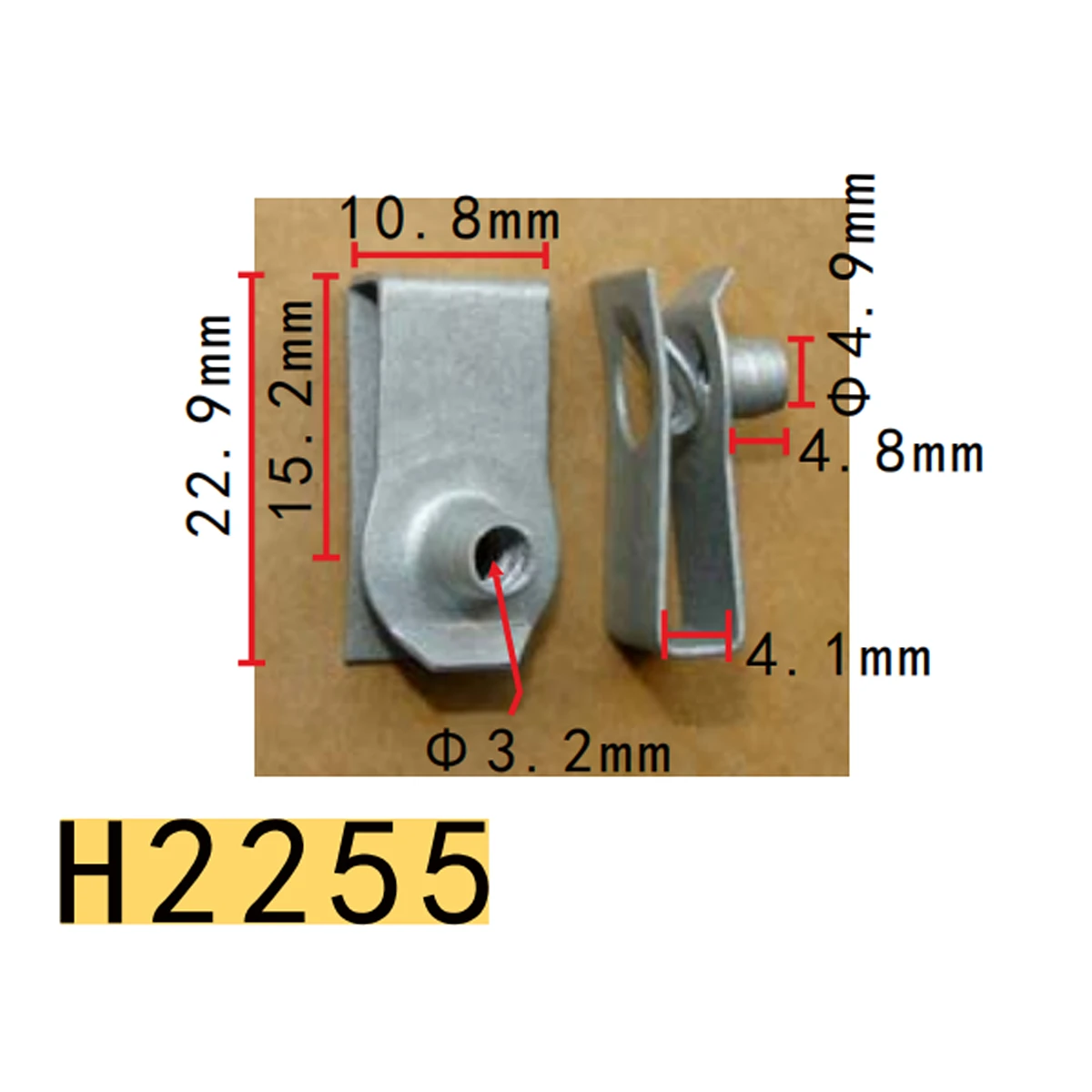 20x Front Bumper U-Nut M4x1.0 for GM 11515638 Chevrolet Cruze ...