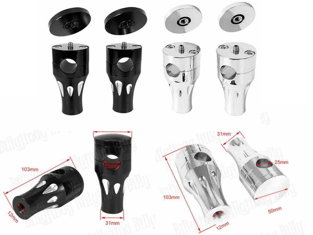 Motorcycle-Handlebar-Riser-Bar-Mount-Handle-Clamp-For-Suzuki-Boulevard ...