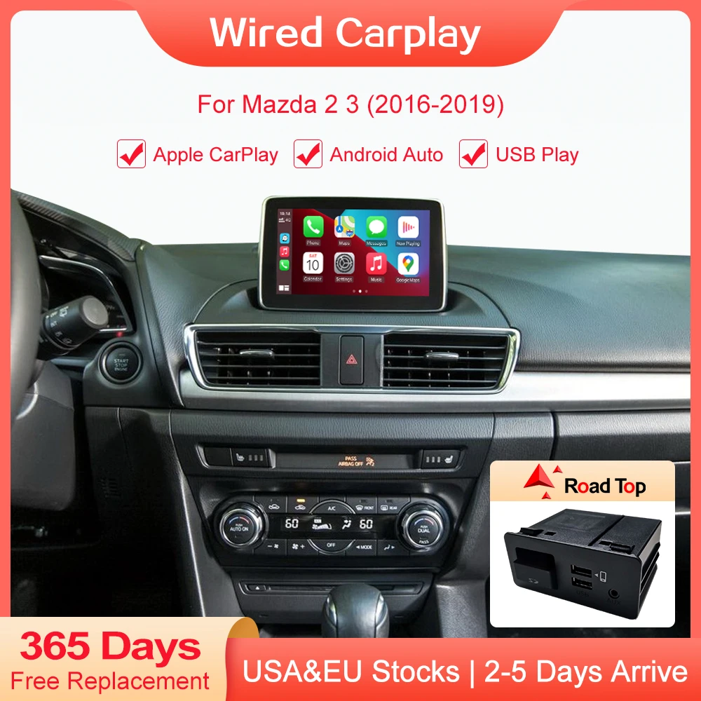 Apple Carplay Android Auto Usb Adapter Hub Oem For Mazda 3 6 2 Cx3 Cx5 ...