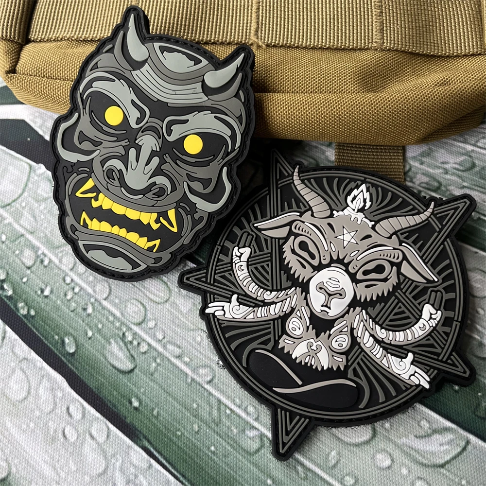 Cthulhu-Exotic-Black-Goat-Tactical-Patch-PVC-Morale-Badge-Backpack-Hook ...