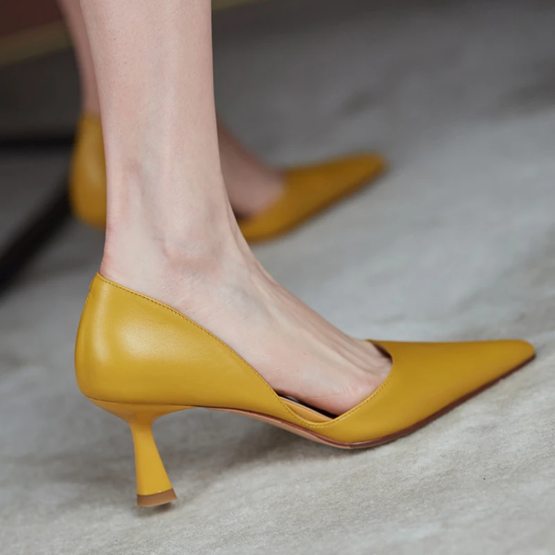 French-Medium-High-Heels-Women-Spring-New-Elegant-Thin-Heel-Sandals ...