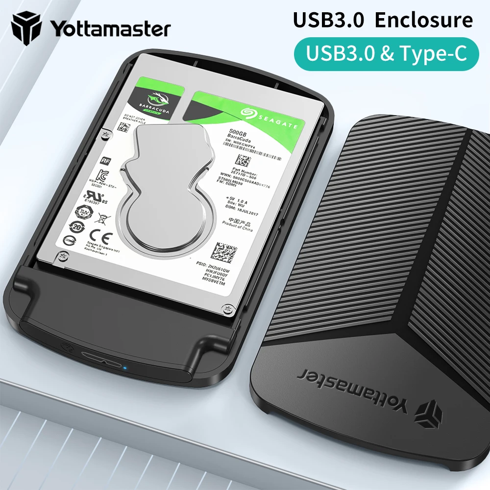Yottamaster 2.5inch HDD Enclosure SATA to USB 3.0 Adapter Hard Disk ...