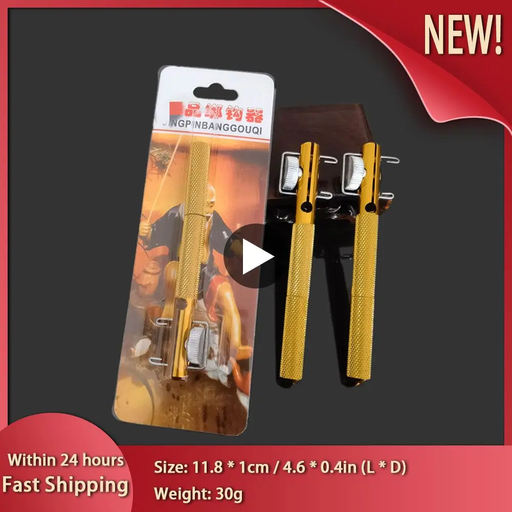 Fishing-Hook-Tier-With-Hook-Knot-Metal-Line-Fishhook-Double-headed ...