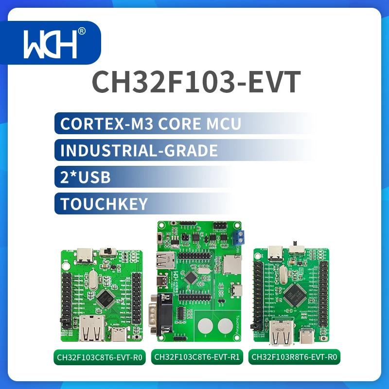 CH32F103 Development Board 32 bit ARM Cortex M3 Core Industrial grade ...