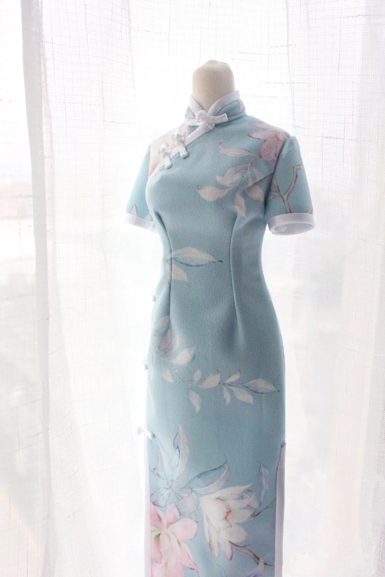 Free-Shipping-1-3-Bjd-Doll-Clothes-MSD-Light-Blue-Cheongsam-Dress-1 ...