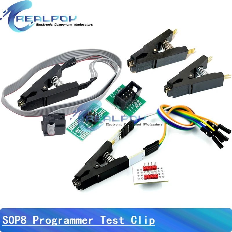 Programmer Test clip SOP8 Eight-pin BIOS clip Wide and narrow body 8 ...
