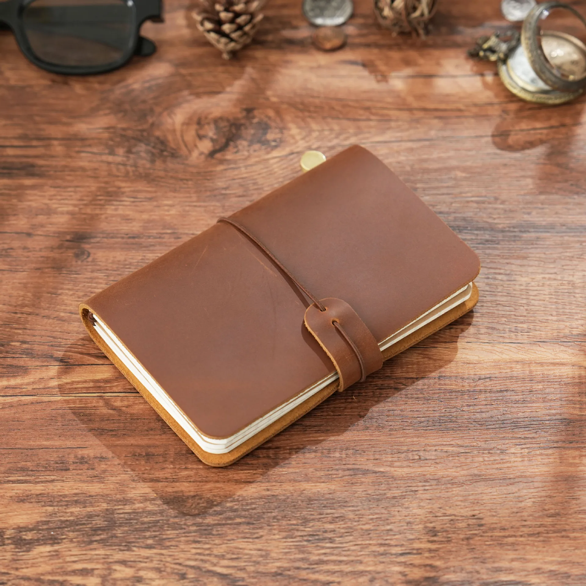 Vintage Traveler's Notebook, Outdoor Edition, Handmade Genuine Leather ...
