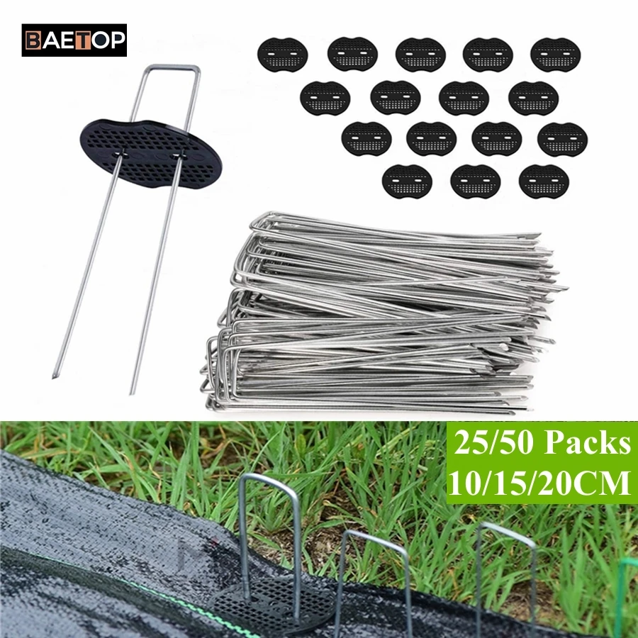 Landscape-Stainless-U-Shaped-Staples-with-Mats-Heavy-Duty-Garden-Ground ...