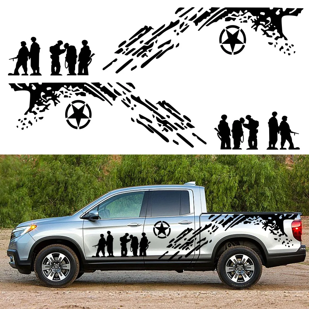 6pcs-Pickup-Bed-Mudslinger-Style-Sticker-For-Ford-F150-Toyota-Hiliux ...