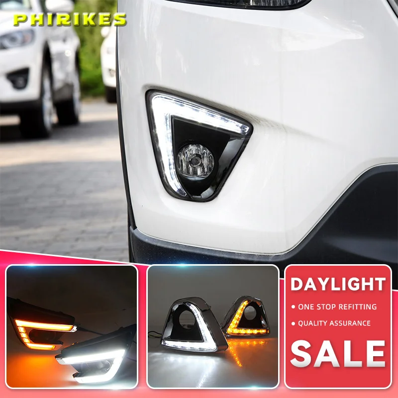 For Mazda CX-5 CX5 CX 5 2012 2013 2014 2015 2016 Daytime Running Light LED DRL fog lamp Driving ...
