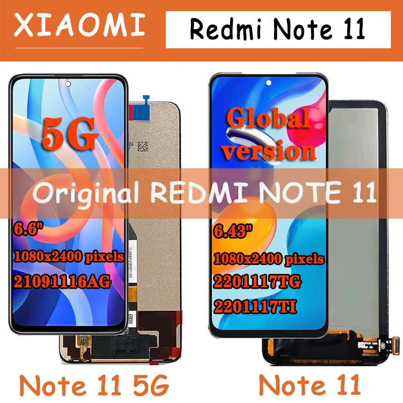100-Tested-For-Xiaomi-Redmi-Note-11-LCD-2201117TG-Display-Touch-Screen ...