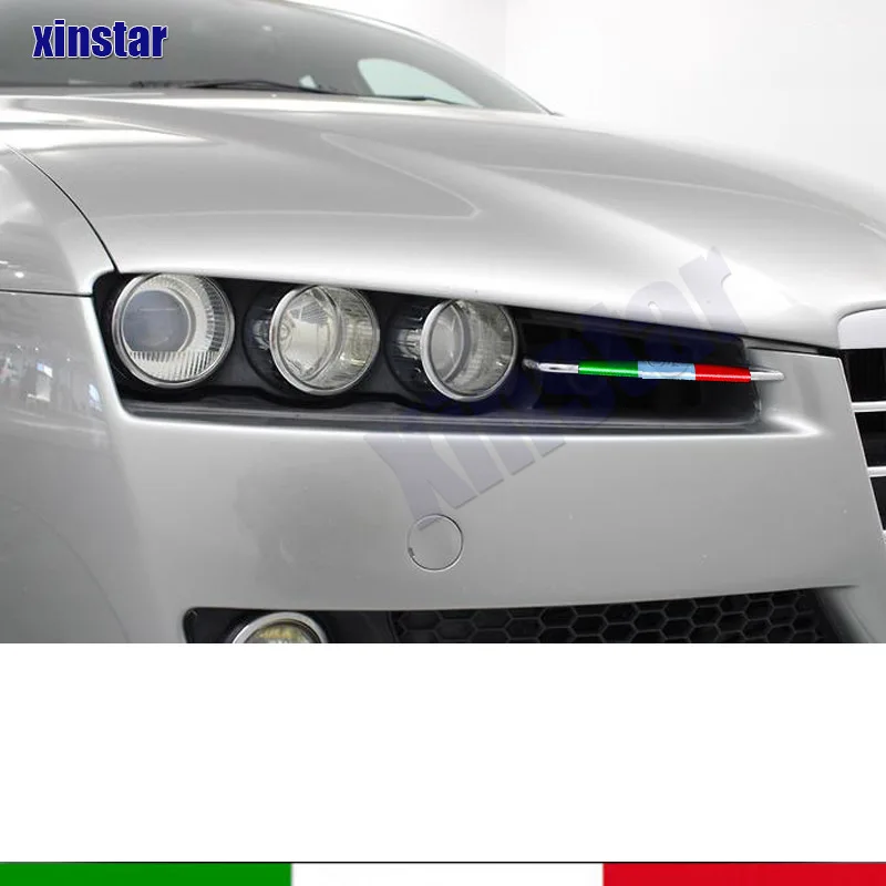 Car Italian Flag Height Light Stickers Decals For Alfa Romeo 159 TI ...