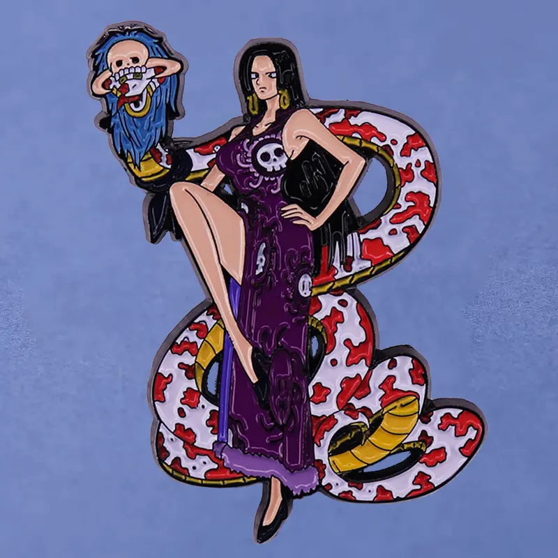 Anime-One-Piece-Boa-Hancock-Revers-Pins-Broche-en-mail-Sac-dos-Jeans ...