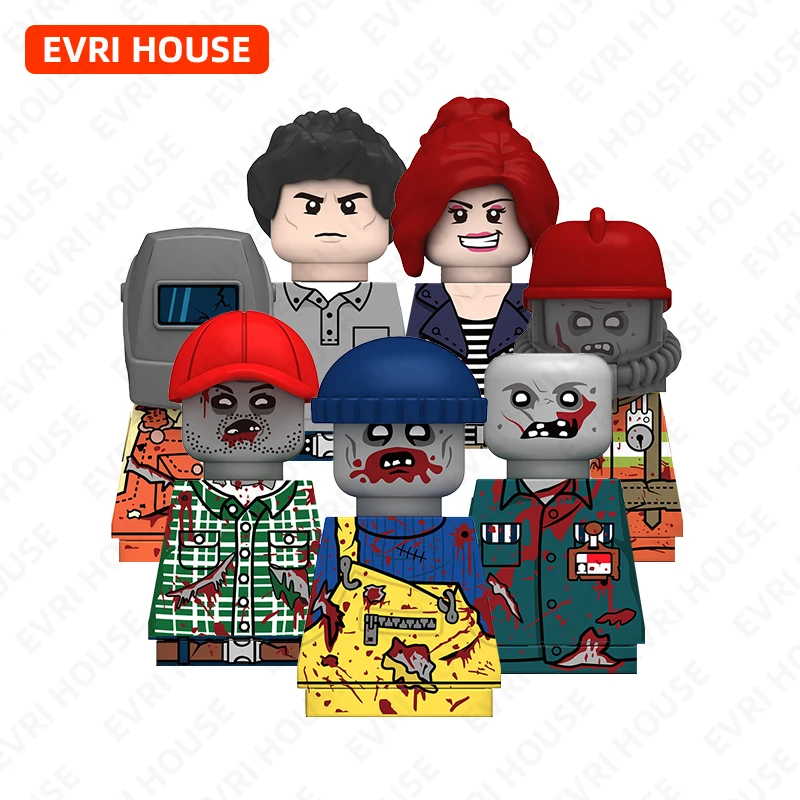 Zombie Survivor Series Mini Action Figures Cartoon Anime Movies Bricks ...