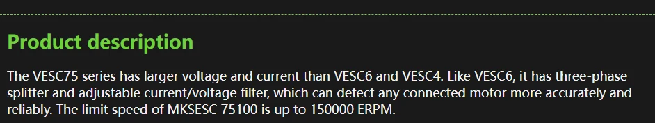 Makerbase VESC 75100 75V 100A Based on Benjamin VESC6 HighPower For ...