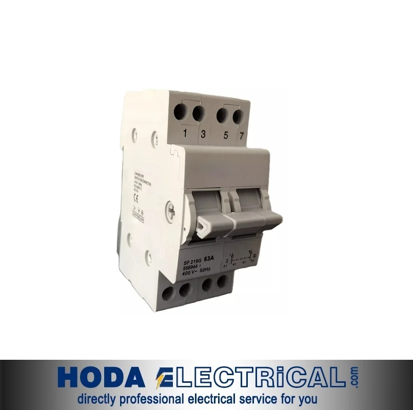 Sf219g Manual Change Over Breaker Din Rail Install 2p 25a 40a 63a 85a ...