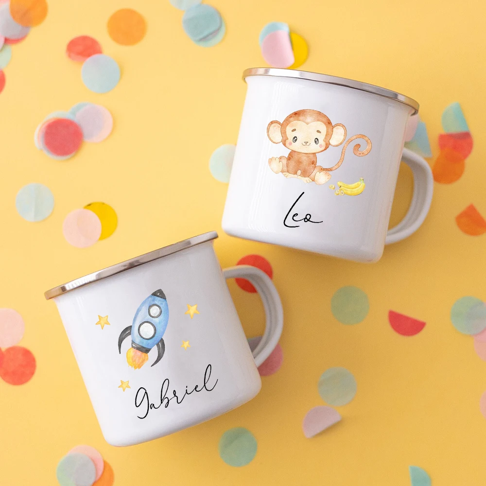 Gifts for Children Personalized Enamel Mug Back To School Child Enamel ...