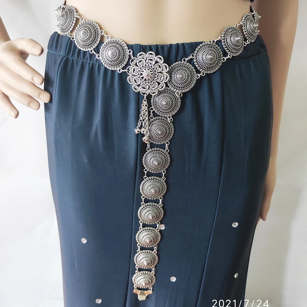102cm Chic Waist Chain Thai Ethnic Style Belt Yunnan Dai Girl Dress ...