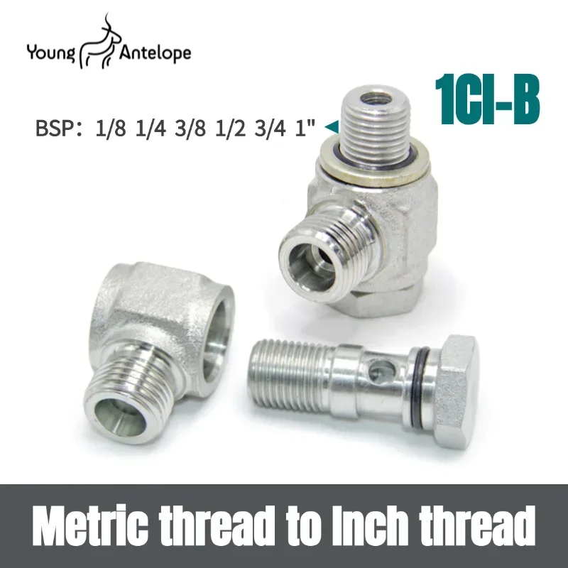BSPBANJO Metric Thread To Inch Metric Hydraulic Articulated Join ...