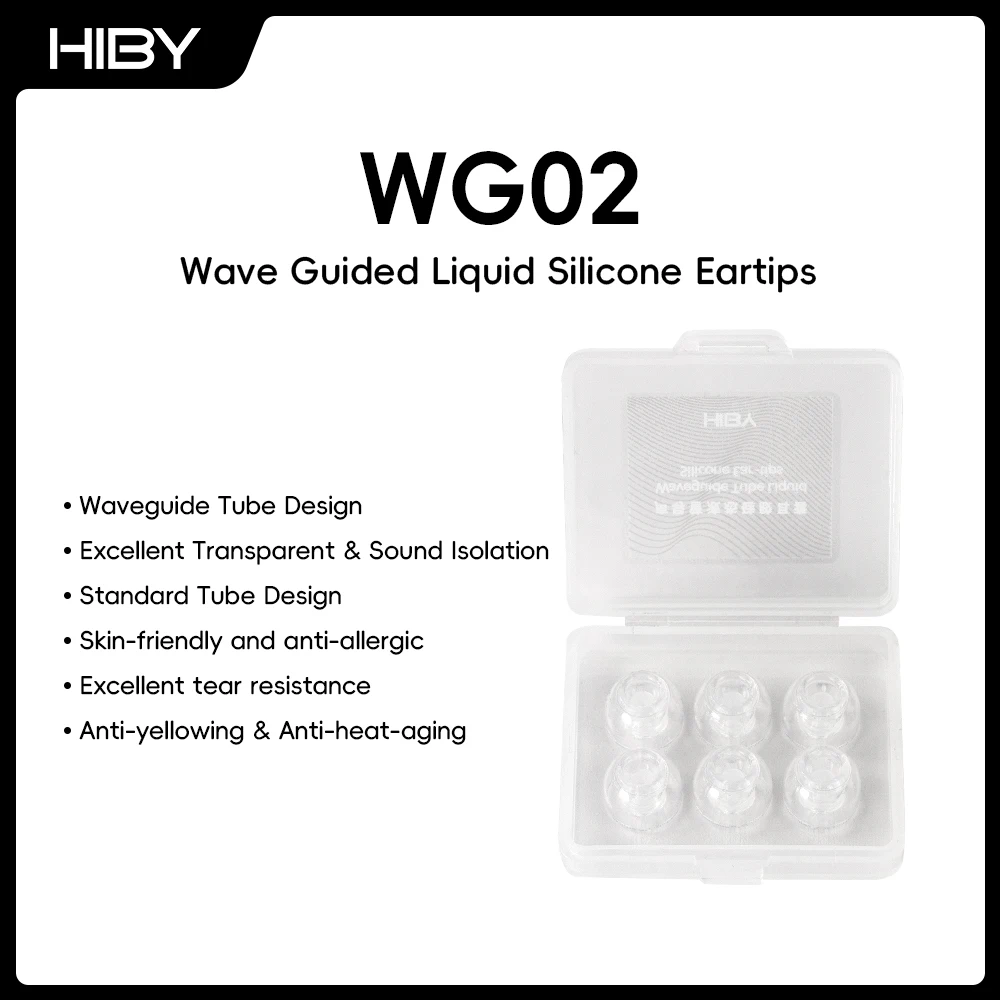 HiBy WG02 Wave Guided Liquid Silicone Eartips Earbuds (3 pairs) for In ...