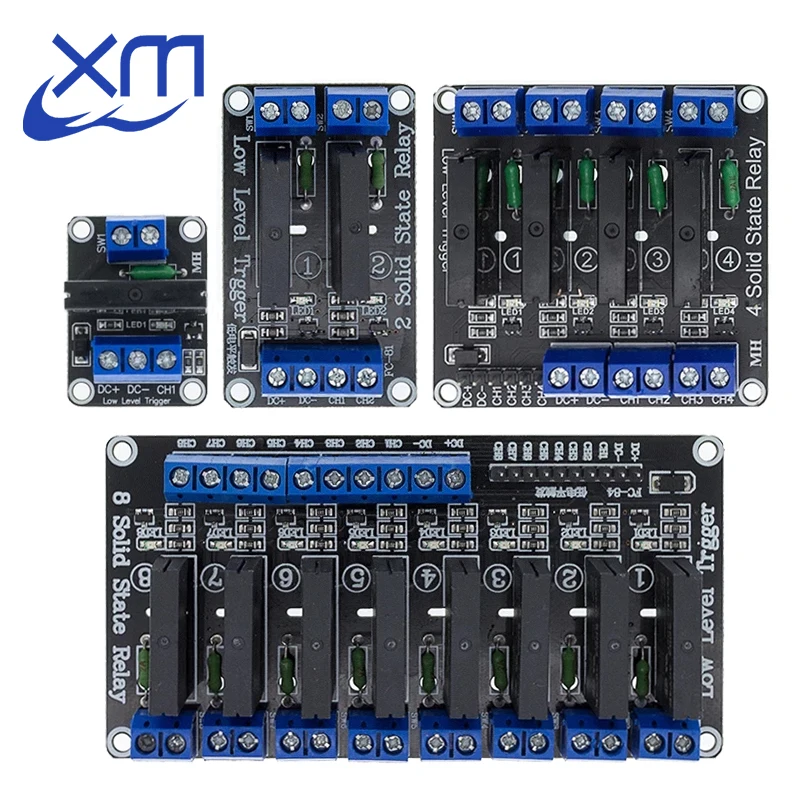 1-2-4-8-Channel-5V-DC-Relay-Module-Solid-State-Low-Level-G3MB-202P ...