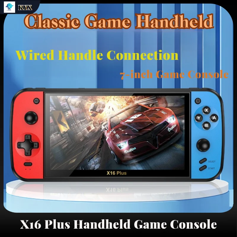 X16 plus Portable Handheld Game Console 7 Inch 3000mAh High Definition ...