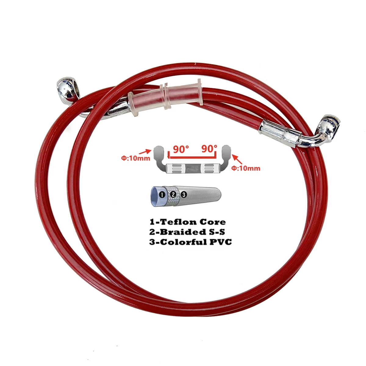 Universal-Double-90-degrees-Red-800-To-1200mm-Hydraulic-Brake-Hose-DOT ...