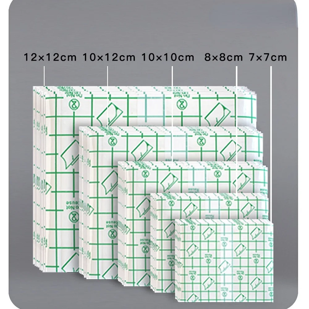 100Pcs-Waterproof-Transparent-Tape-PU-Film-Medical-Adhesive-Plaster ...