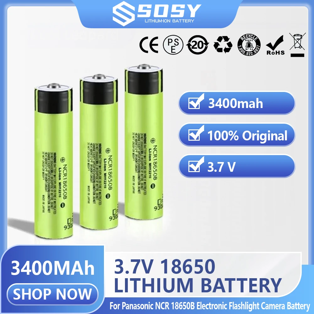 3-7V-3400mAh-Lithium-Battery-100-Original-Rechargeable-Battery-for ...