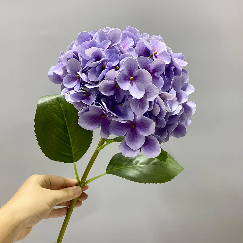 New-exquisite-80cm-Artificial-big-hydrangea-Flowers-with-leaf-silk ...