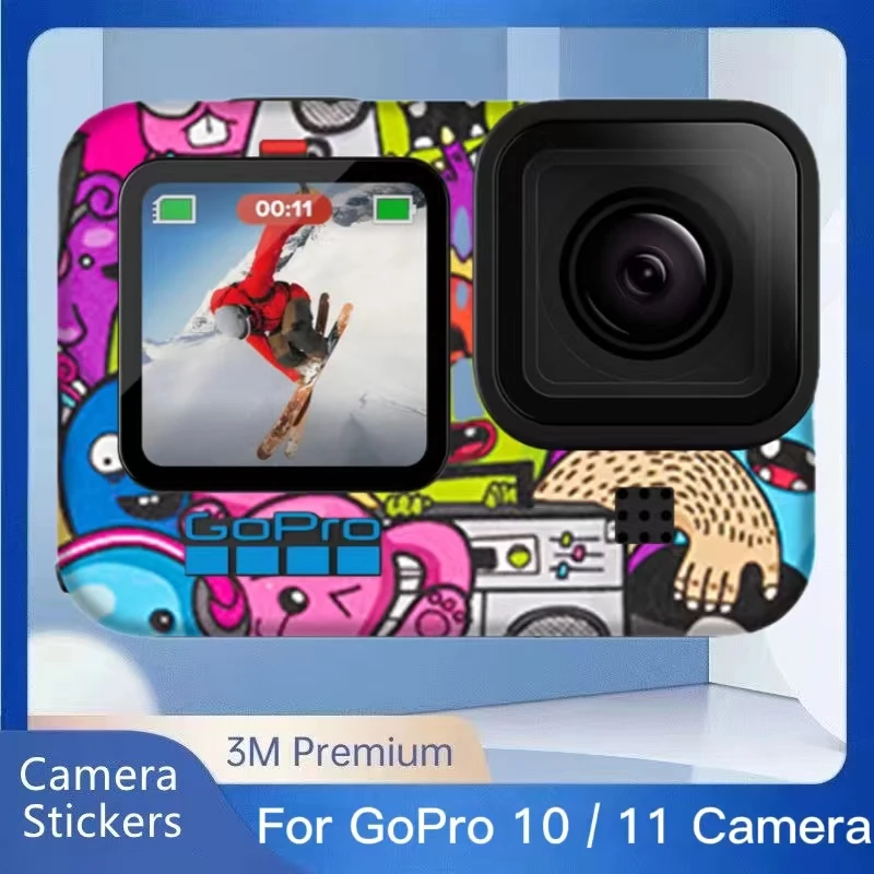 For-GoPro-12-11-10-Decal-Skin-Action-Camera-Sticker-Vinyl-Wrap-Film ...