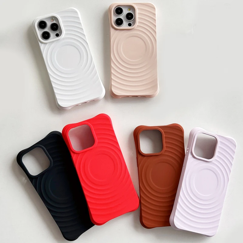 Wave-Water-Ripple-Liquid-Silicone-Soft-Phone-Case-for-iPhone-12-13-14 ...