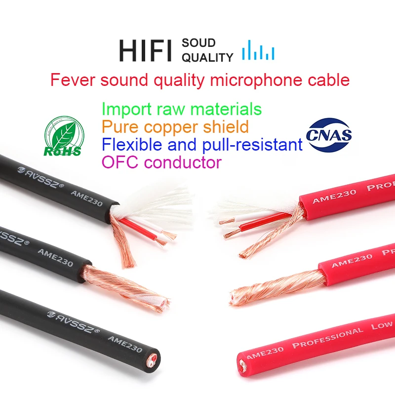 1m-Microphone-Audio-Cable-Hifi-Balanced-Xlr-Dual-Screen-Shielded-Cable ...